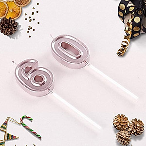 BEAN LIEVE 60th Birthday Decorations - Including 60th Birthday Sash, 60th Birthday Diamond Crown/Tiara, Birthday Candles and Cake Toppers, Rose Gold Maiden Gift 60th Birthday Celebration.