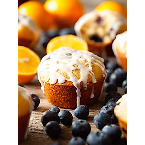 SJ European LFGB Silicone Muffin Pan Baking Trays, 2-Pack, 12-Cup & 24-Cup Cupcake Pans Silicone Baking Molds, Red, Non-Stick & BPA Free