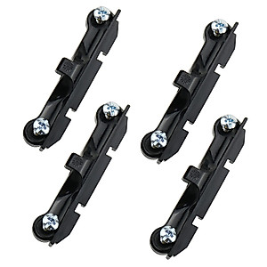 CPU Fan Bracket ZZHXSM 4pcs Fan Retainer Bracket Plastic CPU Fan Support Bracket with 8pcs Mounting Screws for AM4 AMD Socket, Black