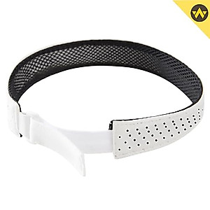WANDER Sports Sun Visor Hats Adjustable Running Golf Tennis Mesh Folding Cap for Women Men(White)