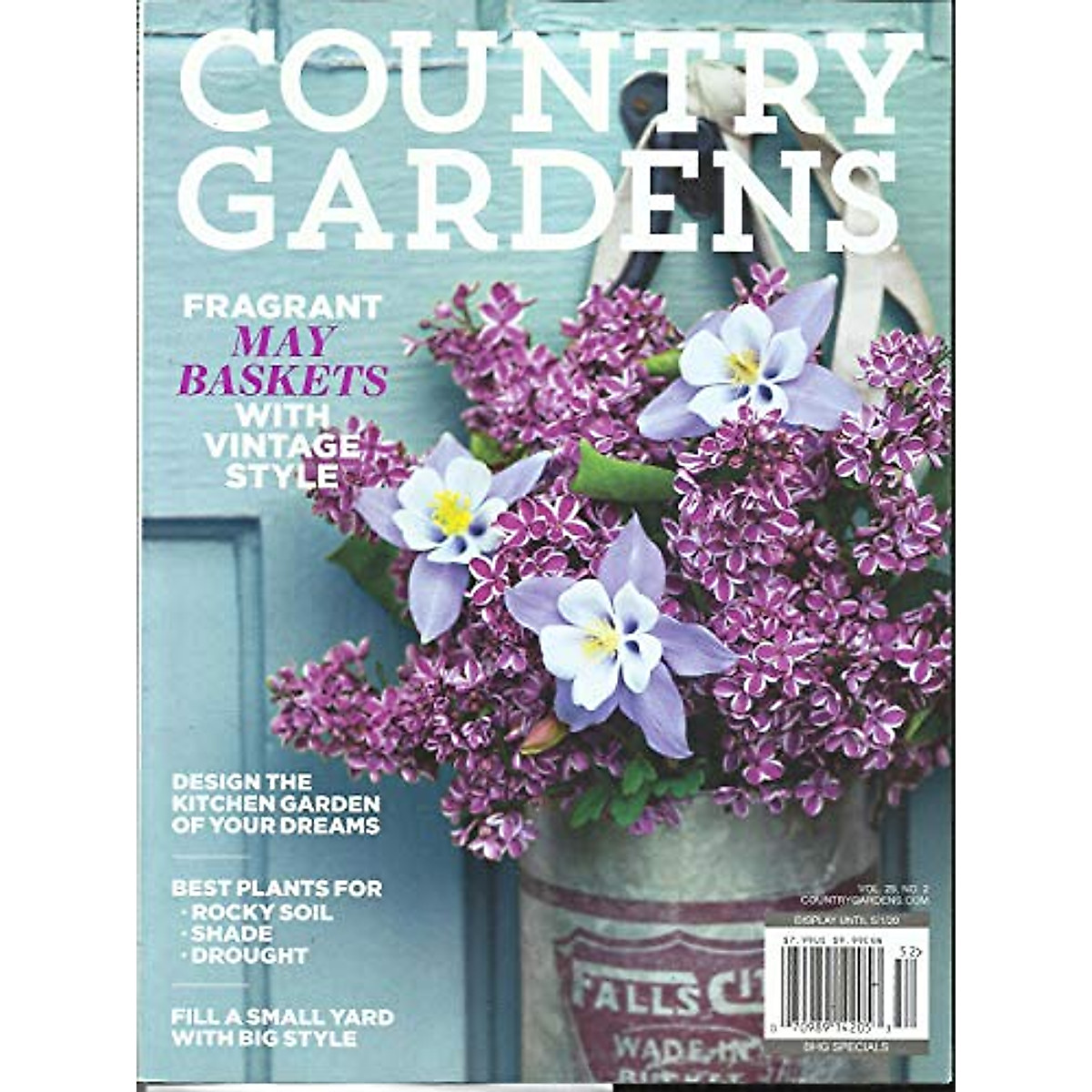 COUNTRY GARDENS MAGAZINE, FRAGRANT MAY BASKETS WITH VINTAGE STYLE, SPRING, 2020