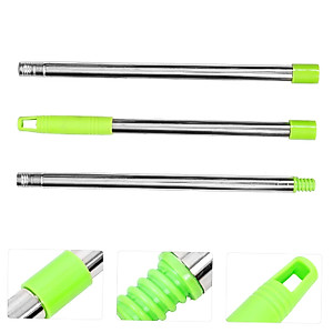 Beavorty 3 Sets Mop Stick Pole Broom Replace Handle Mop Handles for Floor Cleaning German Thread Mop Handle Commercial Palo Metal Broom Rods Mop Handle Replacements Broom Handle Plastic