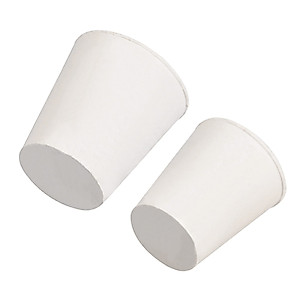MECCANIXITY Tapered Shaped Solid Rubber Stopper Fit Hole 17mm to 23mm and 19mm - 26mm for Lab Tube 5 Set