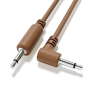 ExcelValley - Hybrid Mono Modular Patch Cables - TS 3.5mm 1/8" - Eurorack Synth Synthesizer [12-Pack | 20 cm - 7.87"]