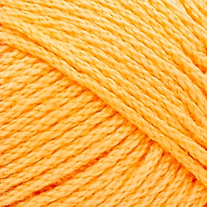 Lion Brand 24/7 Cotton Yarn Bundle - Creamsicle and White