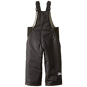 Arctix Infant/Toddler Chest High Snow Bib Overalls, Black, 4T