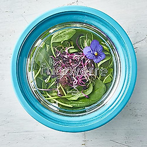 Bormioli Rocco Frigoverre Future 17.25 oz. Round Food Storage Container, Made From Durable Glass, Dishwasher Safe, Made In Italy.