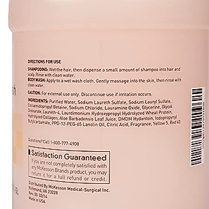 McKesson Shampoo and Body Wash with Aloe, Apricot Scent, 1 gal, 1 Count