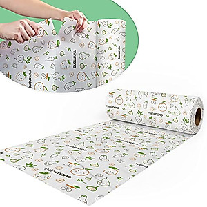 Minimono Baby Splat Mat for Under High Chair - 30 Pcs Disposable and Waterproof Splash Mats - 40"x47" Multipurpose Activity Mat for Picnic Art Craft - Baby Led Weaning Supplies (Fruits and Vegetables)