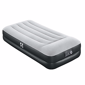 Sealy Tritech 16” Twin Sized Inflatable Air Mattress Bed with Built-in Pump, Storage Bag, and Repair Patch for Indoor and Outdoor Use