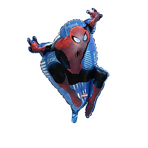 ERWYN23Pcs Miles Morales Spiderman Backdrop Happy Birthday Party Supplies Decoration Banner Photography Background Photo Studio Props Spiderman Balloons