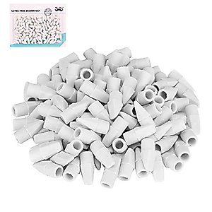 Mr. Pen- White Pencil Top Erasers, 120 pc, Eraser Tops, Eraser Caps for Pencils, Erasers for Pencils Tops, Cap Erasers, Pencil Cap Erasers, Pencil Head Erasers, White Eraser Caps, Pencil Erasers White