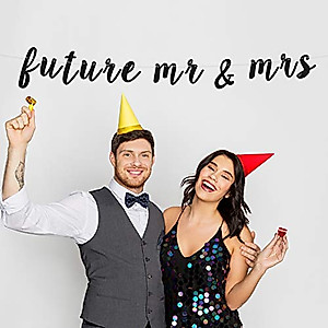 Future Mr & Mrs Banner Perfect for Bachelorette Wedding Engagement Bridal Shower Party Hanging Sign Photo Booth Props