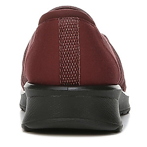 BZees Women's Glimmer Slip-Ons Loafer, Windsor Red Shimmer, 7.5 Wide