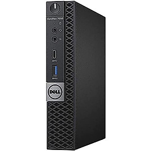 Dell OptiPlex 7050 MFF Intel Core i5-6600T 8GB 128GB Desktop PC Refurbished Window 10 Professional with Keyboard and Mouse (Renewed)