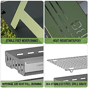 Barbecue Grill,Portable Charcoal Foldable Grill, Small Grills Outdoor Cooking for Travel， Camping Smoker BBQ Grill， Stainless Steel Table Top Grill Charcoal for Outdoor Cooking,Camping,Backyard Barbecue。