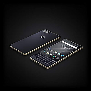 BlackBerry KEY2 LE (Lite) Dual-SIM (64GB, BBE100-4, QWERTZ Keypad) (GSM Only, No CDMA) Factory Unlocked 4G Smartphone - International Version (Champagne/Gold)