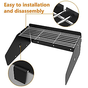 17 Inch Griddle Wind Guard/Wind Screen and Griddle Warming Rack for Blackstone 17 Inch Griddle, Griddle Accessories Kit for Blackstone (For 17")