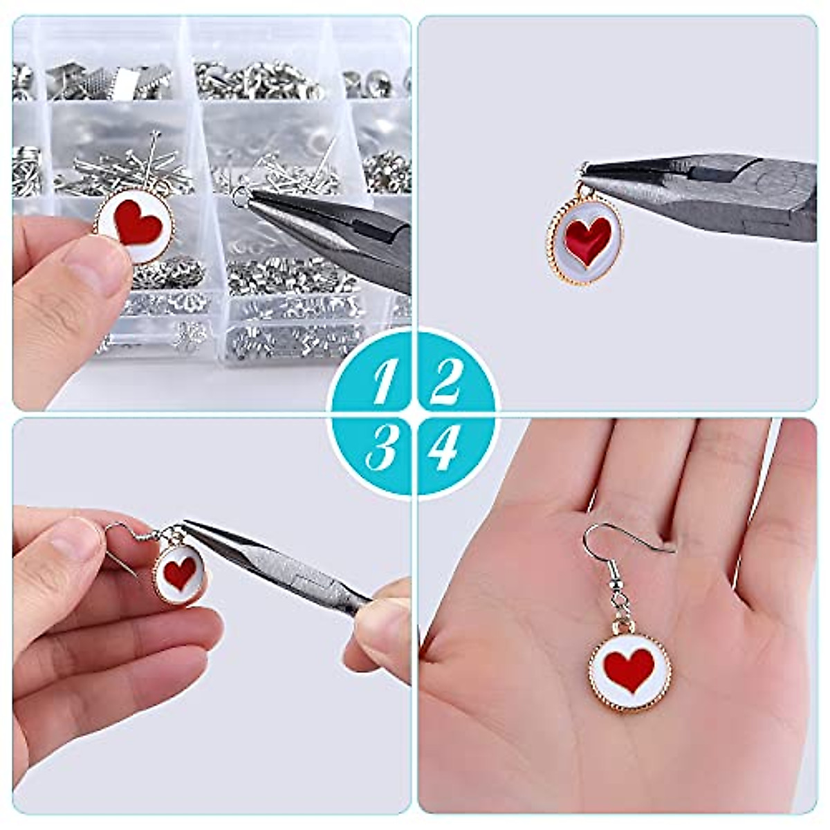 KUUQA Jewelry Making Kit Jewelry Findings Starter Kit Jewelry Beading Making and Repair Tools Kit