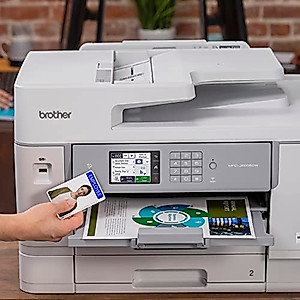 Brother MFC-J6955DW INKvestment -Tank Color Inkjet All-in-One Printer with Wireless, Duplex Printing, 11” x 17” Scan Glass and Up to 1-Year of Ink in-Box