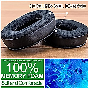 Arctis Pro Cooling Gel Earpads - Compatible with Arctis Pro Wireless, Arctis 7, Arctis5, Arctis3, Arctis1, Arctis 9X Headset, Arctis Series Hybrid Fabric Cooling Gel Replacement Cushion (Cooling Mesh)