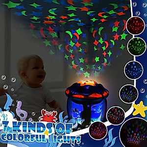M SANMERSEN Baby Toys for 6-12 Months, Musical Rotating Light-Up Star Projector for Tummy Time and Infant Development, Learning Toddler Toy for 1-2 Year Old- Great Birthday Gift for 3-6-9-12-18 Month