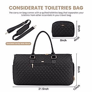 JFFD Travel Duffle Bag, Weekender Bag for Women, Carry on Overnight Bag with Shoe Compartment, Gym Duffel Bag with Wet Pocket, Mommy Hospital Bags for Labor and Delivery