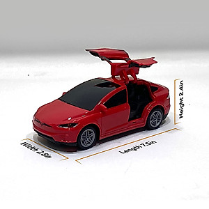 T-Power! Dynamic Remote Control Car 1:24 Scale RC Vehicle Great Gift for Children Remote Control Car Model with Falcon Door in Red Color