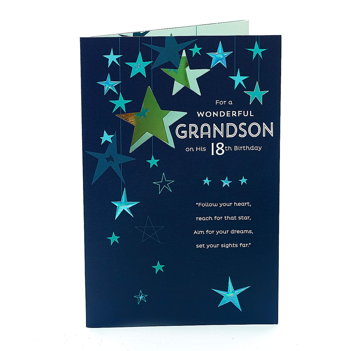 UK Greetings 18th Birthday Card for Grandson - Sentimental Design