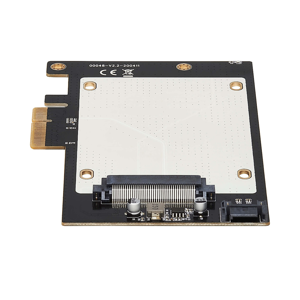 Tripp Lite U.2 to PCIe Adapter for 2.5″ NVMe U.2 SSD, SFF-8639, PCI Express Card, Supports U.2 SSDs and SATA I/II/III SSDs & HDDs, Backward Compatible with PCIe 2.0 & 1.0, 1-Year Warranty (PCE-U2-PX4)