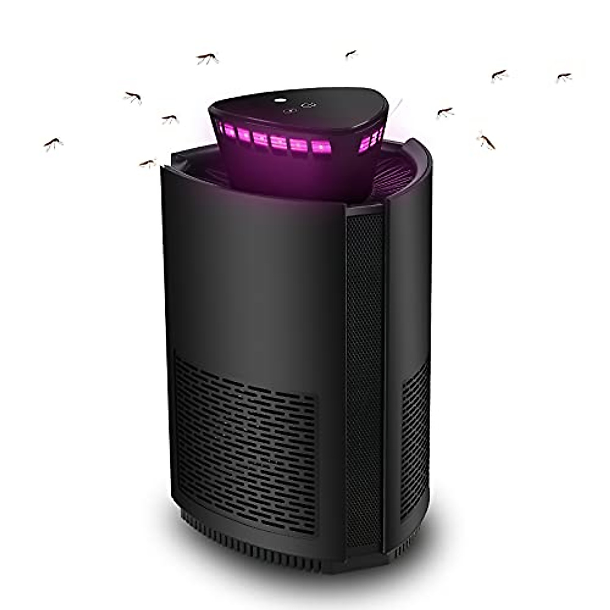 JCKEL Fly Trap, Electric Indoor Mosquito Killer with Powerful Suction Fan and Screen Touch Button for Mosquitoes, Flies, Moths, Effective Fruit Fly Traps for Indoor and Outdoor(Black)