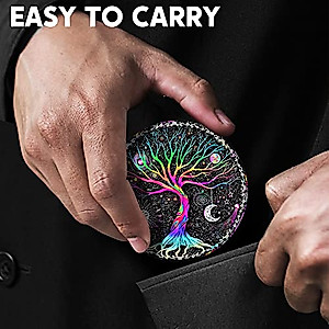 JOYTOP Boho Grinder, 2.5 inch Tree of Life Aesthetic Moon and Sun Grinder (Multicolored)