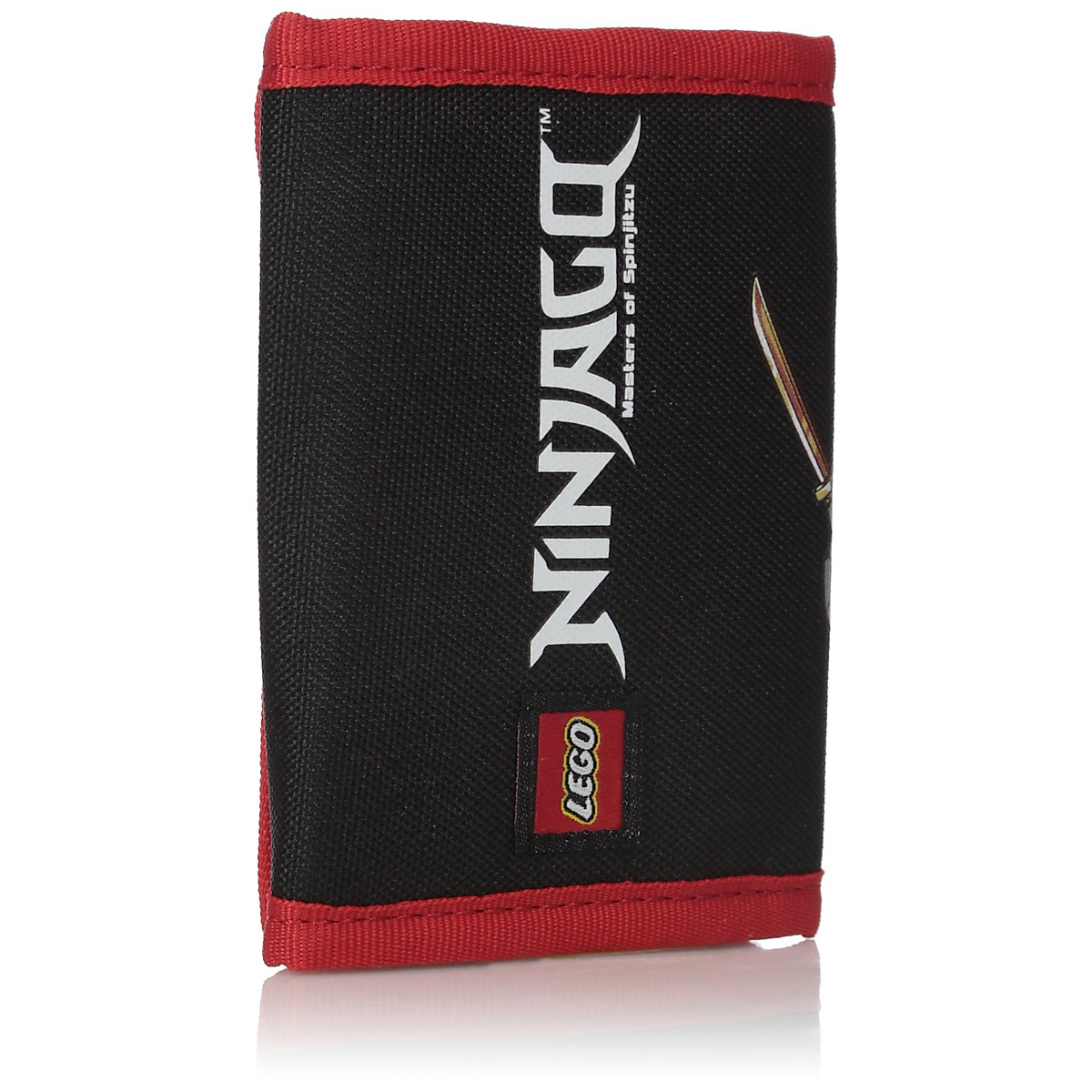 LEGO Trifold Wallet, Kids Unisex Wallet for Boys and Girls, with Clear ID Window, Card and Cash Pockets and Secure Hook and Loop Closure, Ninjago Team