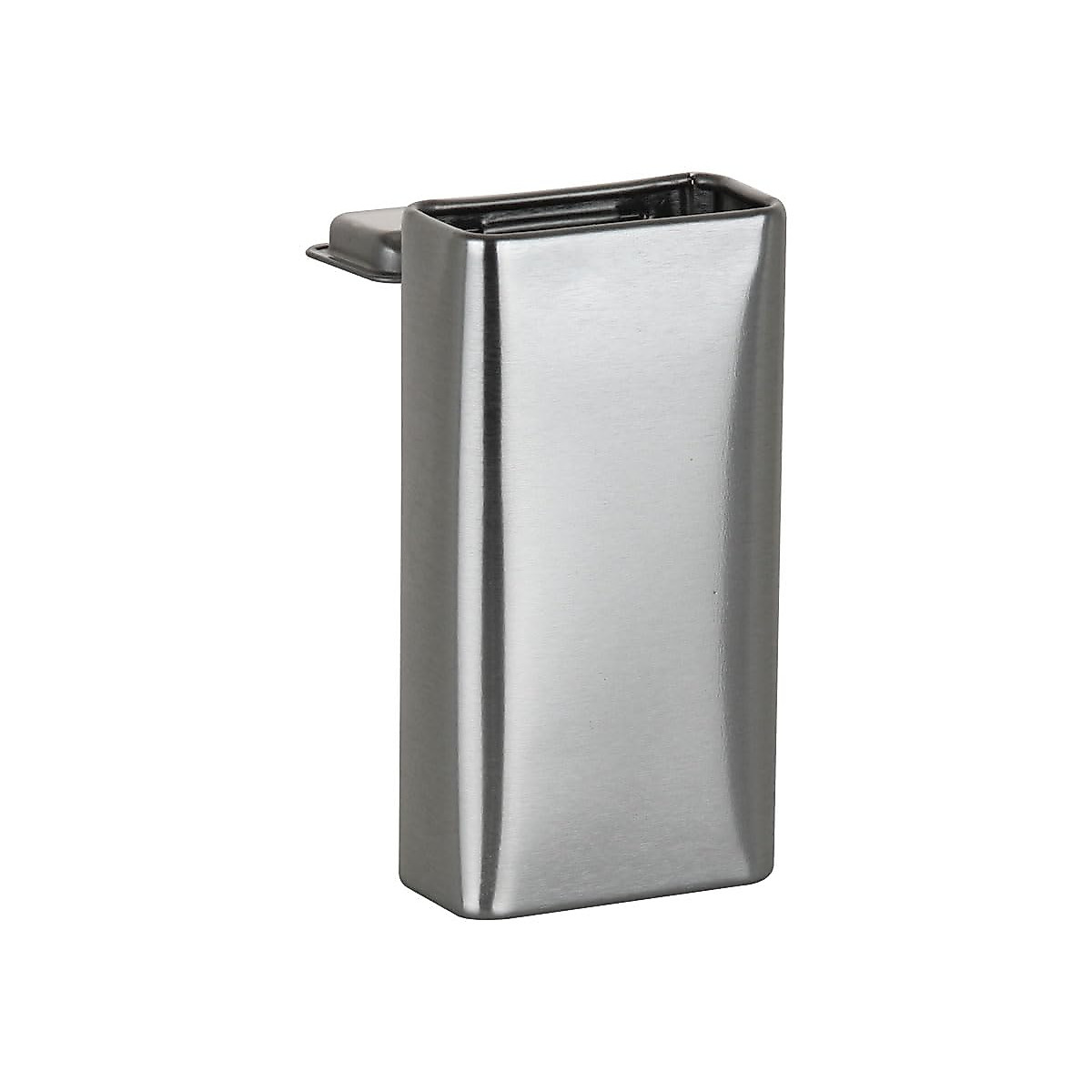 MagnaKoys Rectangular Silver Metal Hinged Lid Tin Containers (5 Pack)