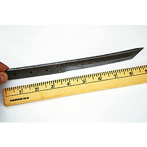 onlyhandmade Damascus Classic Tanto Hunting Blank Blade Knife Knives Japanese Samurai High Carbon Steel Custom Making, 9 inch Knife Making Supplies (Damascus)