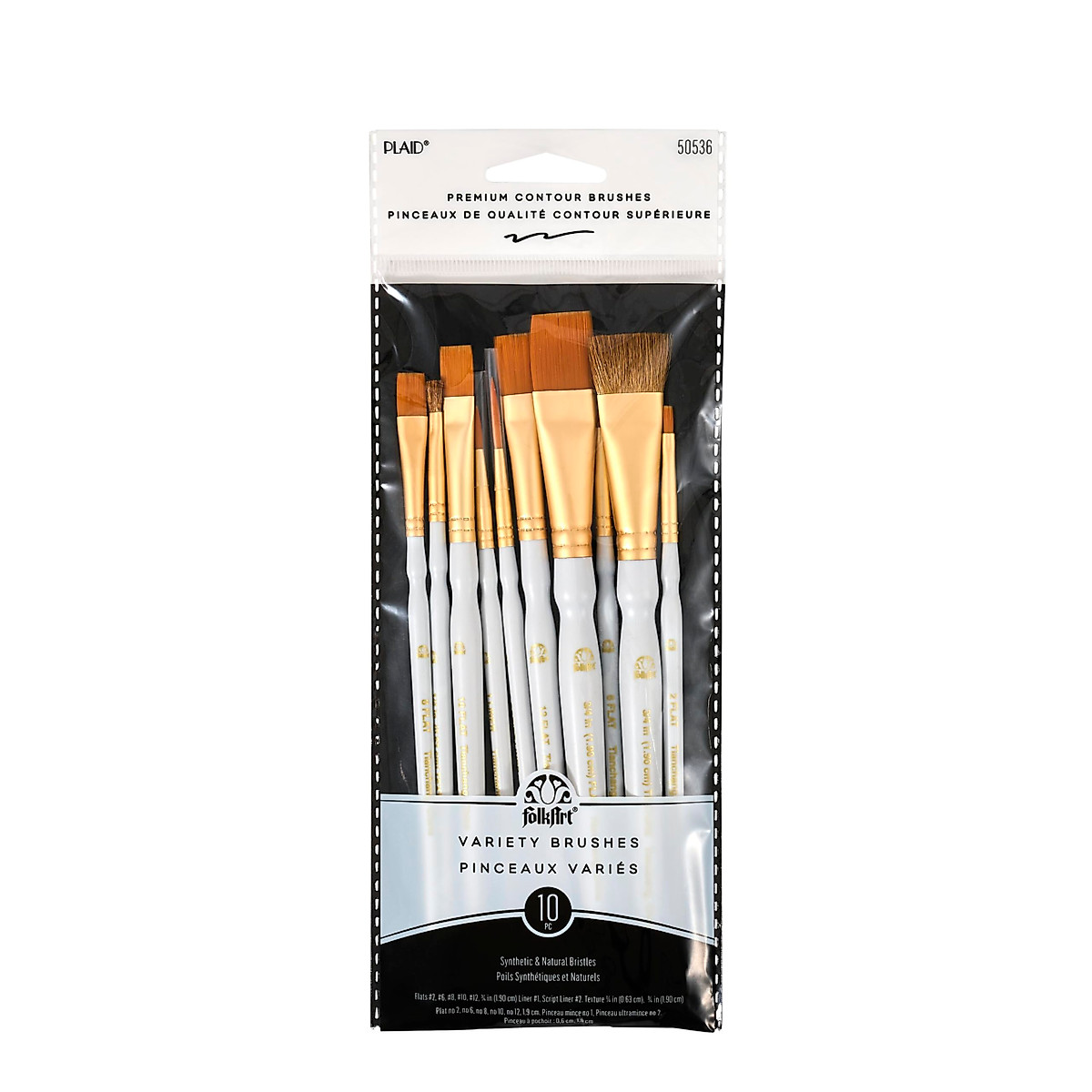 Plaid Learn to Paint Premium Brush Set, 50536 (10-Piece), 1-(Pack)