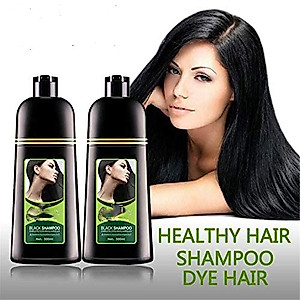 Deysen Organic Natural Fast Hair Dye Only 5 Minutes Noni Plant Black Shampoo, Black Hair Shampoo, Hair Growth Shampoo, Restore Lustrous and Shiny Hair Shampoo for Men and Women