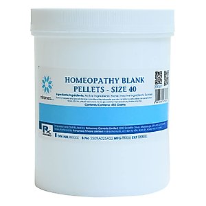 Sugar GLOBULES - Homeopathy Blank PELLETS Size 40 - US DMF Grade