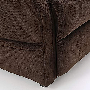 GDF Studio Alan Chocolate Fabric Lift Up Recliner Chair