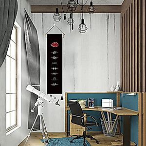 DigiTizerArt Hanging Poster Canvas Wall Art Banner Manga Series | Wall Hanging Tapestry Decoration For Anime Fans | 33 x 135 cm (leaf village symbol)