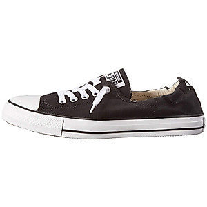 Converse Women's Chuck Taylor All Star Shoreline Linen Slip on Sneaker (7.5, Black/White, Numeric_7_Point_5)