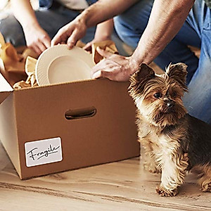 LotFancy Name Tag Stickers, 2 1/3" x 3 3/8", 20 Sheets (160 Labels), Matte White, Adhesive Blank Badge Labels for Inkjet/Laser Printer, Printable Sticker Paper