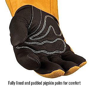 Revco Industries BM88L BSX BM88 Extreme Pig Skin MIG Welding Gloves, Large