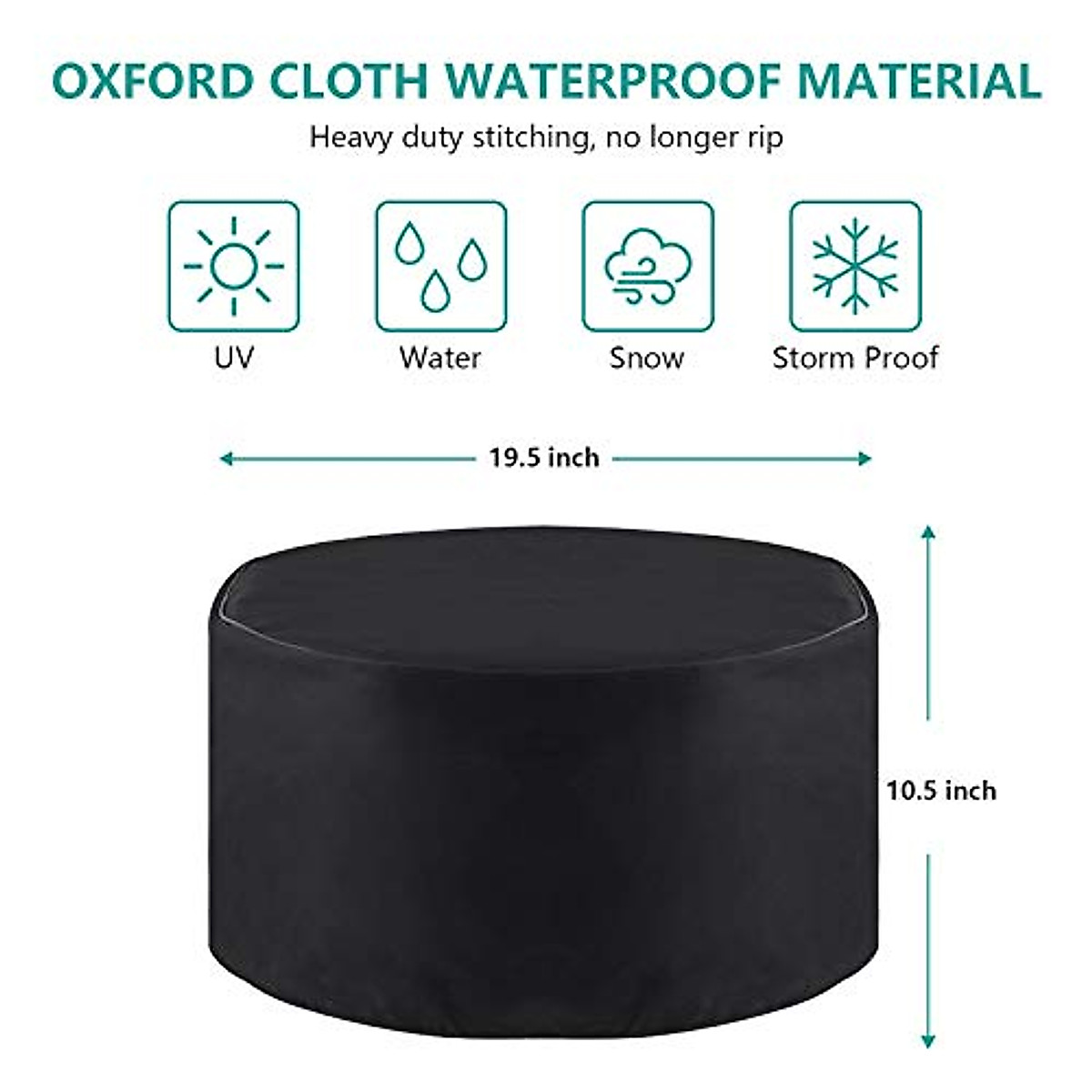 Carry Bag and Cover for Outland Firebowl 893 Deluxe Outdoor Portable Propane Gas Fire Pit, Fit for Outland Firebowl 823 870, 19 Inch Dia, Water-Resistant