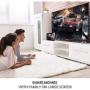 Micro USB to HDMI TV 4k Cable 1.5M/5FT, 1080P HD Video and Audios Compatible with MHL Phone or Tablet to a HDTV Monitor or Projector, Enjoy Big Screen HD Pictures