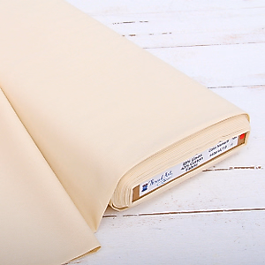 Threadart Linen Fabric by The Yard - Embroidery Fabric - Premium Cotton Linen Fabric for Embroidery, Cross Stitch, Apparel, Linen Canvas, Home Décor - 55" Width - Natural