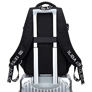 UMocan Karim Benzema Casual Daypack with USB Charger Port-Lightweight Canvas Bookbag Multifunction Knapsack for Teen