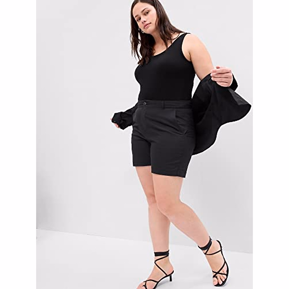 GAP Womens 5" Khaki Short Moonless Night 16TALL