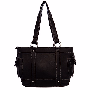 Handbags For All Medium Stitched Tote Shoulder Handbag