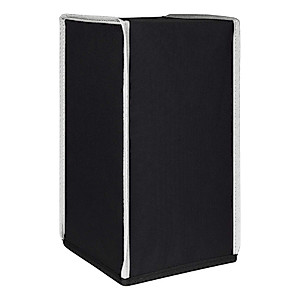 PlayVital Black Nylon Dust Cover for Xbox Series X Console, Soft Neat Lining Dust Guard, Anti Scratch Waterproof Cover Sleeve for Xbox Series X Console - Light Gray Trim